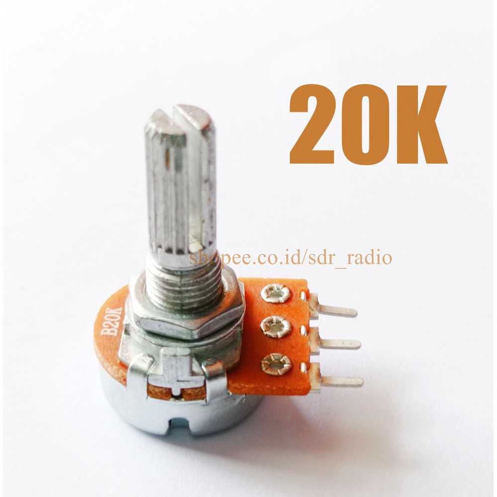 Jual Potensiometer 20K potensio 20 kilo Mono B20k potentiometer ...