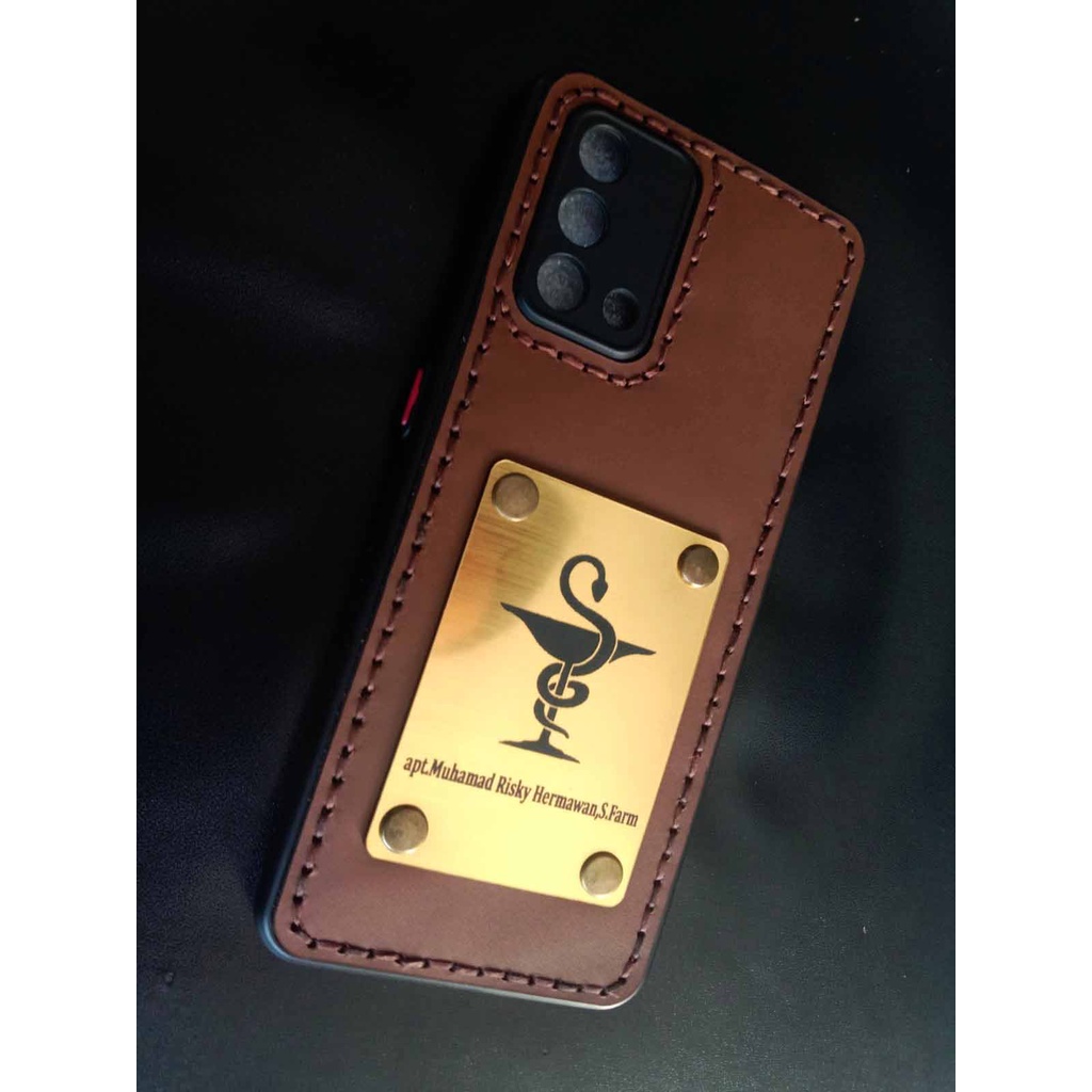 Jual CASE HP CUSTOM Belakang Kulit asli , bisa custom Gambar atau Nama ...