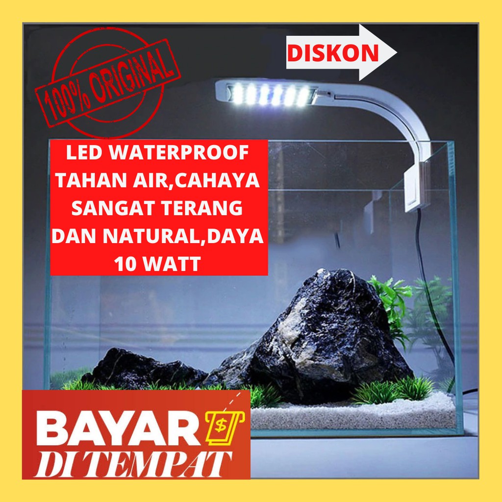Jual Lampu Akuarium Aquarium Led Putih Biru Mini Aquascape Jepit Murah ...