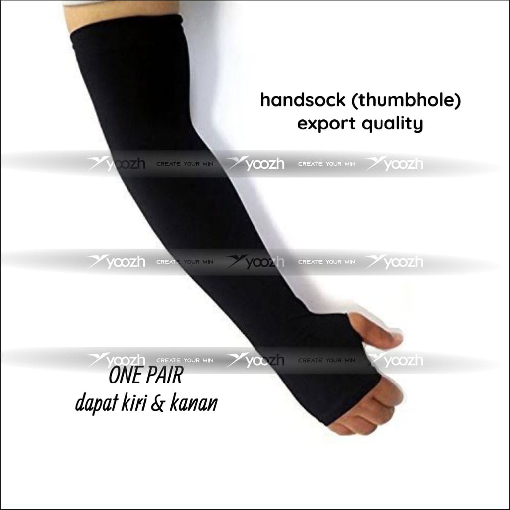 Jual Arm Sleeve Handshock Tangan Thumbhole Yoozh Original | Shopee ...