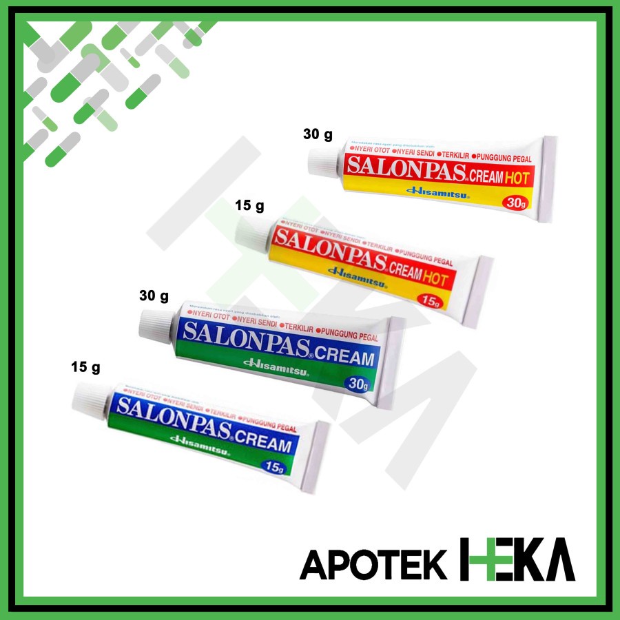 Jual Salonpas Cream Biasa / Hot - Krim Pereda Nyeri Pegal (BANDUNG ...