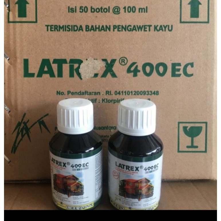Jual Latrex 100 ml obat anti rayap lentrex. include packing kardus ...