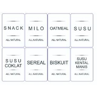 Jual sticker dapur label bumbu waterproof pantry label STICKER KITCHEN ...