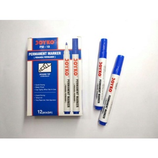 Jual spidol sepidol besar permanent JOYKO PERMANENT PM18 BIRU sepidol ...