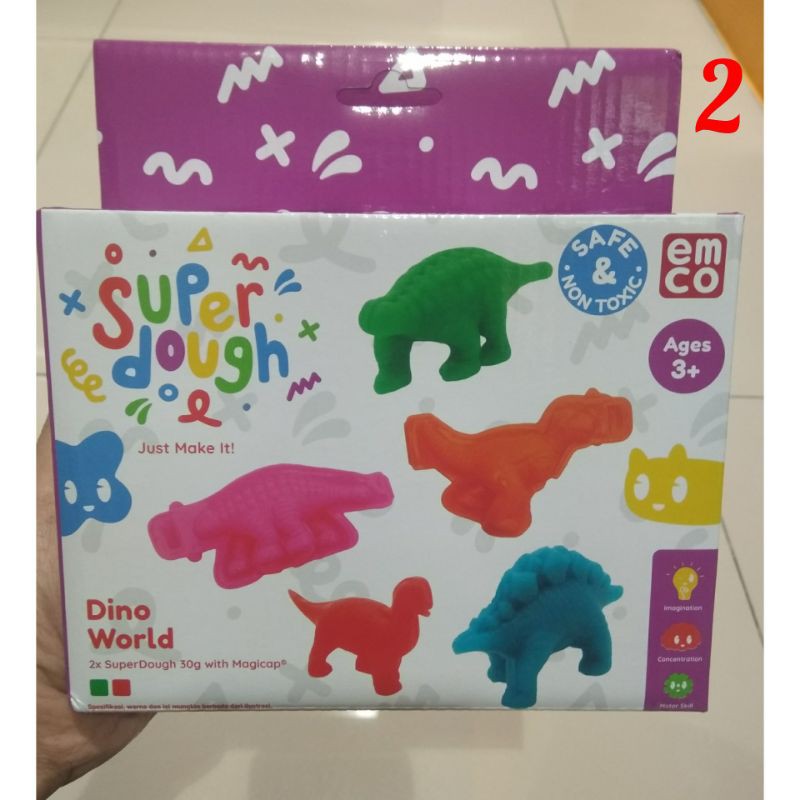 Jual Emco Superdough Activity Set Dino World | Shopee Indonesia