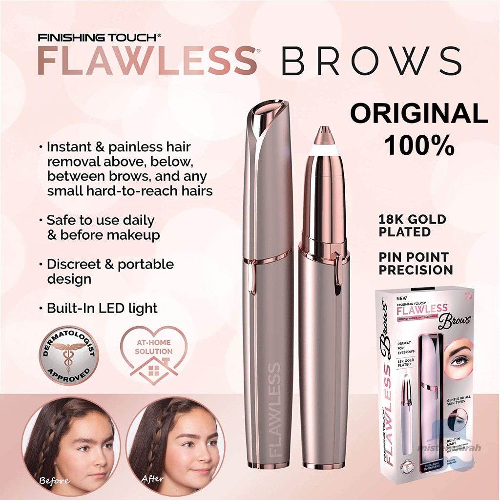 Jual ALAT PENCUKUR CUKUR CUKURAN ALIS ELEKTRIK / FLAWLESS EYEBROW ...