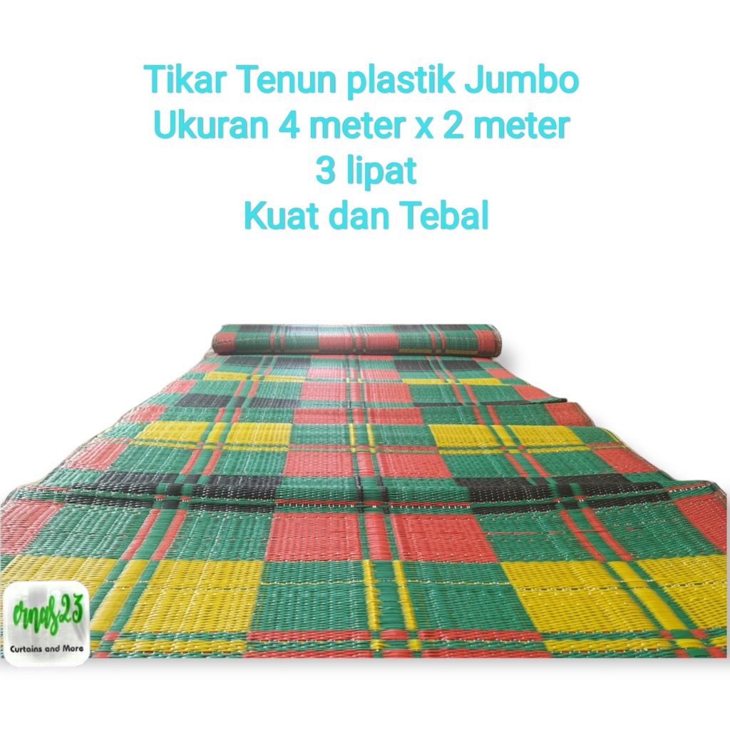 Jual Tikar Plastik Jumbo 4 meter X 2 meter Tikar tenun plastik jumbo ...