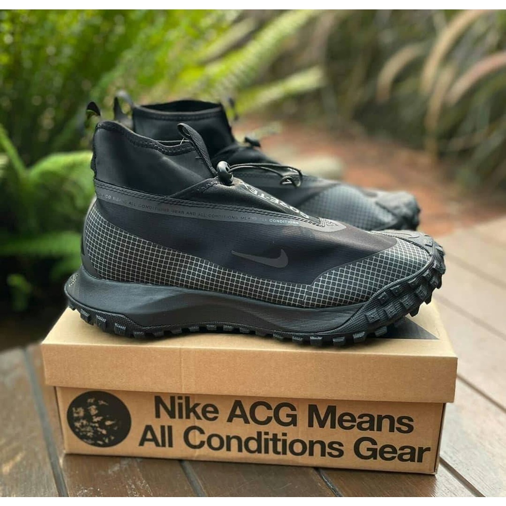 Jual Sepatu Nike ACG Mountain Fly Gore-tex All Black | Shopee Indonesia