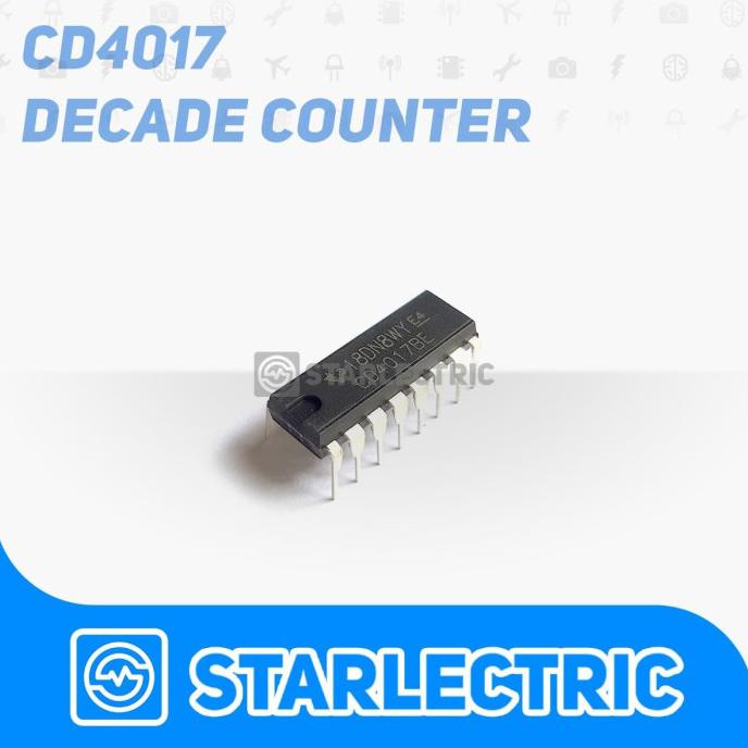 Jual Cd4017 Cd4017B Cd4017Be 4017 Decade Counter Devider Ic Dip ...