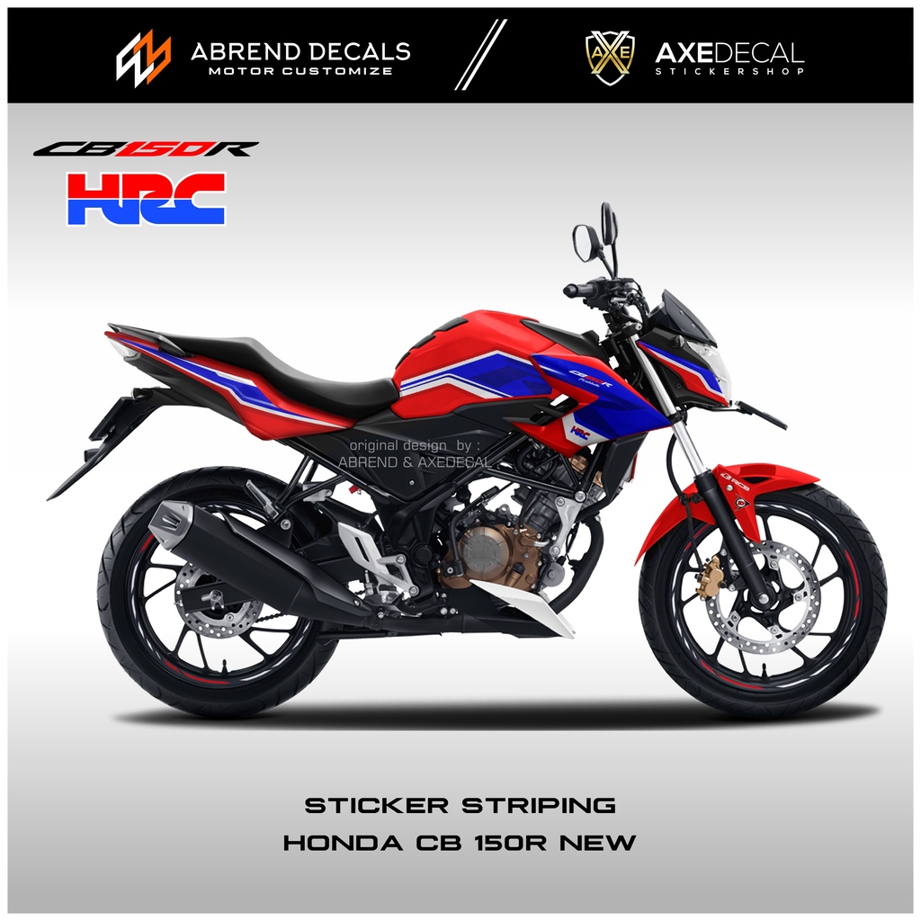 Jual STRIPING CB 150R NEW LIVERY HRC TRI COLOR / STIKER MOTOR HONDA CB ...