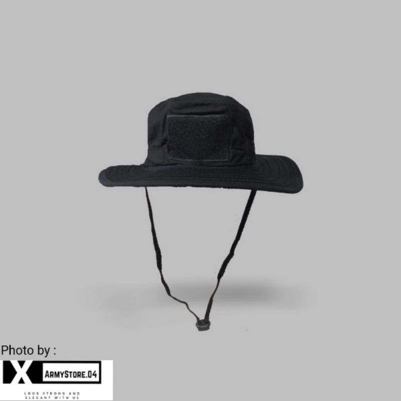 Jual Topi Rimba Ripstop Hitam All size | Shopee Indonesia