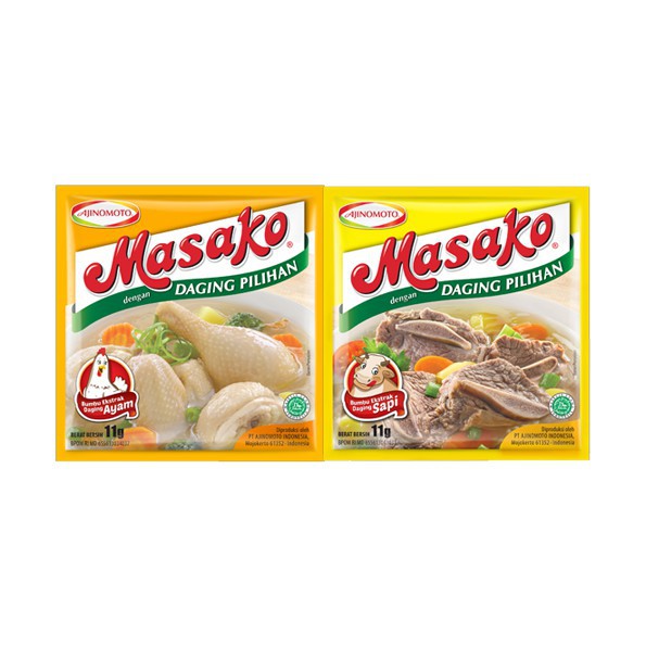 Jual MASAKO AJINOMOTO 11 gram (12pcs) | Shopee Indonesia