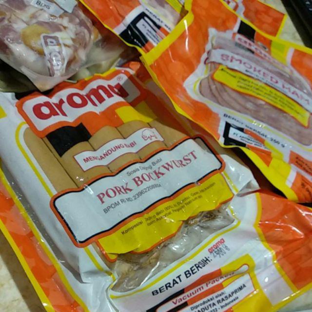 PORK BOCKWURST SOSIS AROMA BALI @ 500 gram | Shopee Indonesia