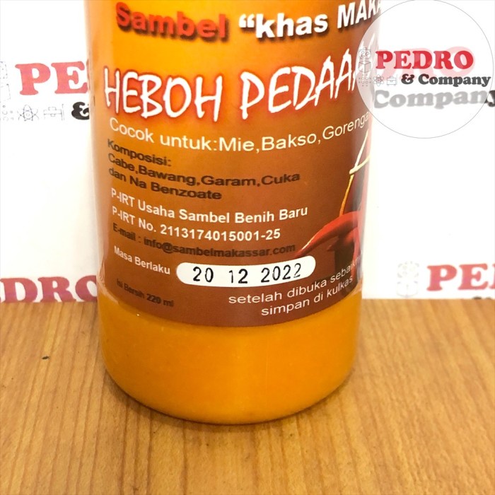 Jual sambal-aneka- sambel khas makassar sambal 220 ml - heboh pedas ... Jual sambal-aneka- sambel khas makassar sambal 220 ml - heboh pedas ...