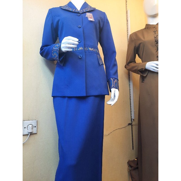 Jual seragam biru bca wanita/ seragam benhur wanita re bonia/ seragam ...