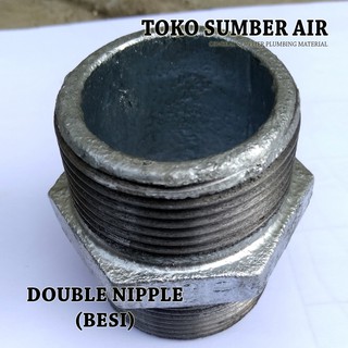 Jual DOUBLE NIPPLE GALVANIS 3/4 INCHI - DOBEL NEPEL BESI Indonesia|Shopee Indonesia