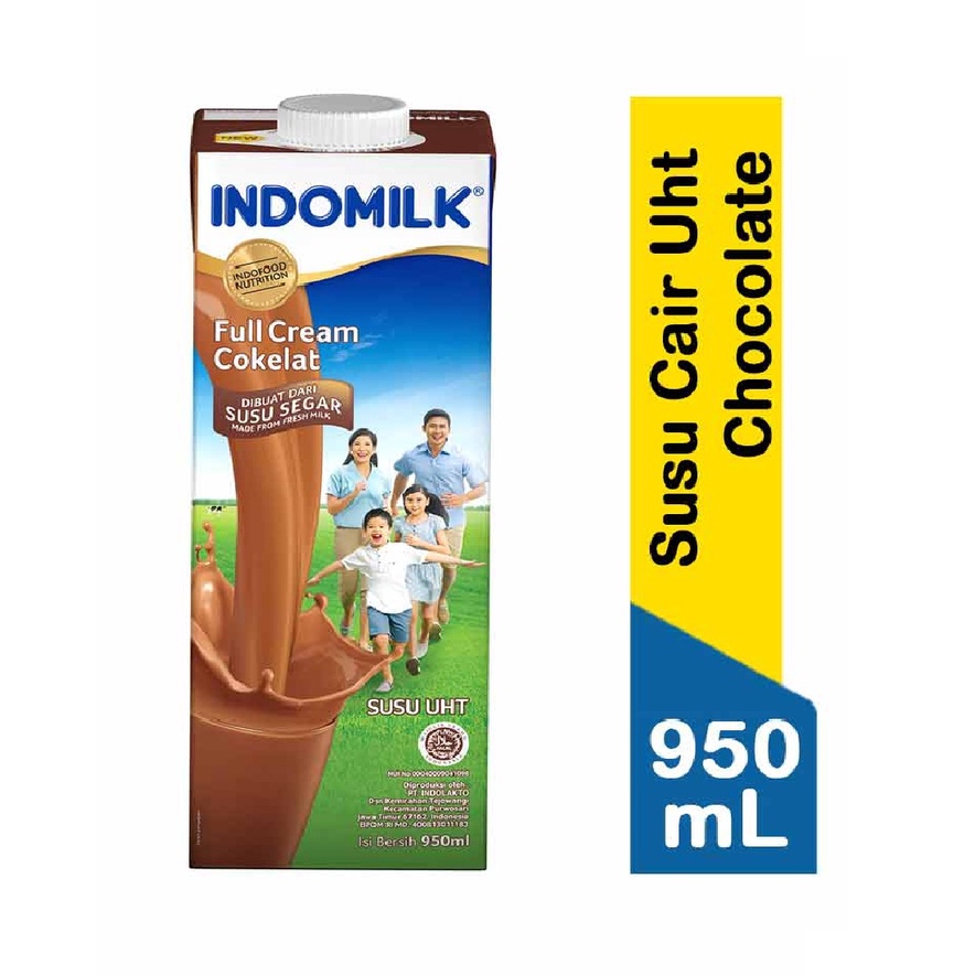 Jual Indomilk Full Cream Cokelat 950 ml - Susu UHT Indomilk 950 ml #IDF | Shopee Indonesia