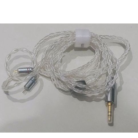Jual Kabel Silver TRN T3 2pin 0.78 3.5mm not kbear moondrop ikko kz cca ...