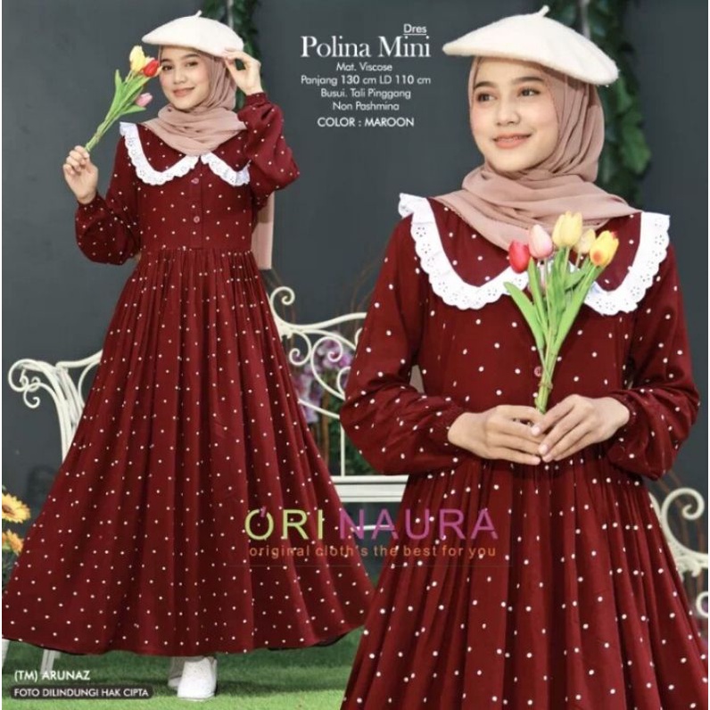 Jual ( Viral ) Midi Dress L XL ld 100 110 Model Poky Long Tunik ...