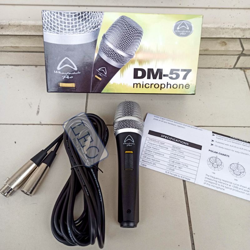 Jual WHARFEDALE PRO MICROPHONE DM 57 DM57 KABEL MIC | Shopee Indonesia