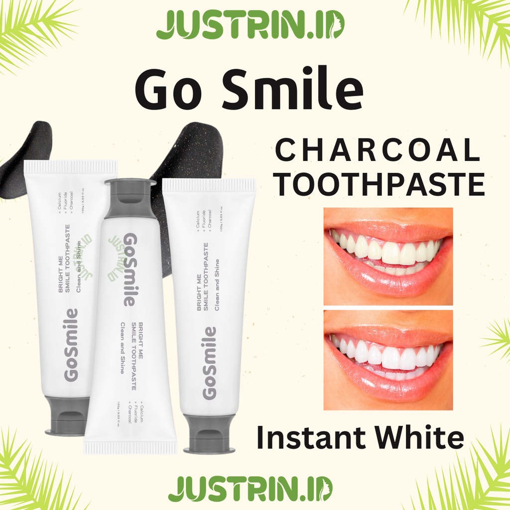 Jual GO SMILE Bright Me Smile Charcoal Premium Toothpaste Pasta Gigi ...