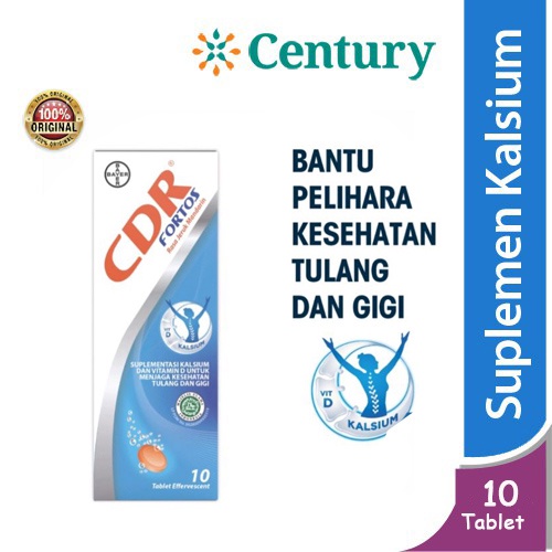 Jual CDR Fortos Suplemen Kalsium 10 Tablet / Vitamin / Kalsium ...