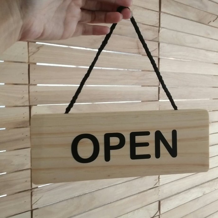 Jual Dinding-Hiasan- Sign System - Papan Tanda - Papan Tanda Open Close ...