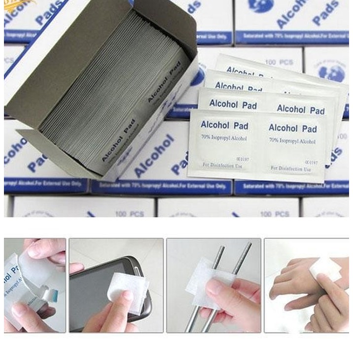Jual Unik Alcohol pads/alkohol sachet/swipe/ alkohol sachet | Shopee ...