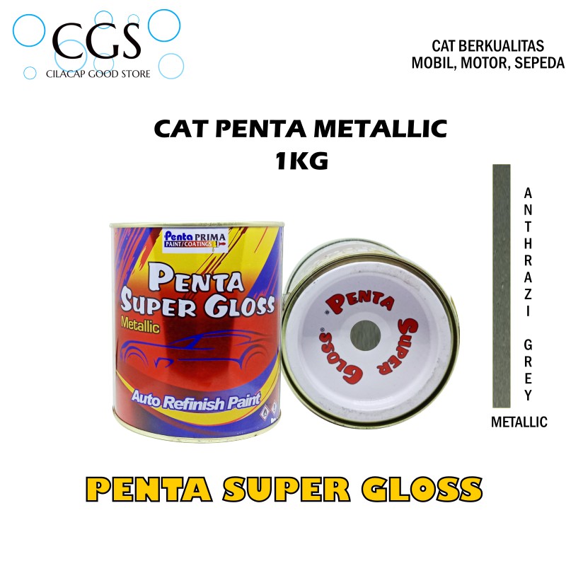 Jual Cat Penta ANTHRAZIT GREY 1 Kg - cat penta abu - cat mobil abu ...