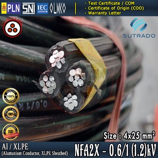 Jual Kabel NFA2X 4x25 mm2 SUTRADO /Twisted Cable/Kabel Udara/Kabel TC ...