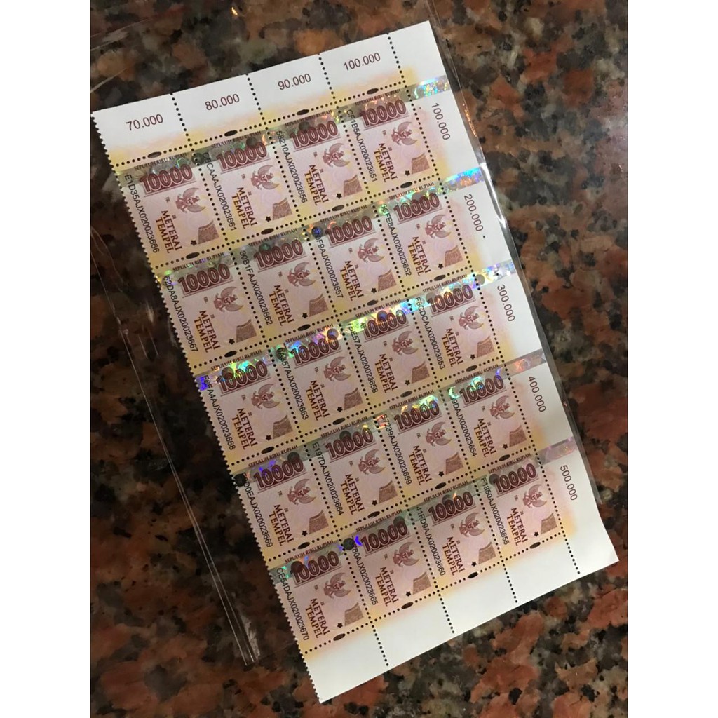 Jual Materai 10000 ASLI Indonesia|Shopee Indonesia