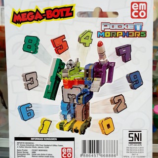 Jual Emco POCKET MORPHERS Mainan Robot Angka Numbers MegaBotz ...