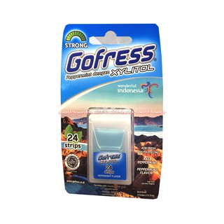 Jual Gofress Peppermint 24strips Dengan Xylitol Permen Kertas Lembaran ...