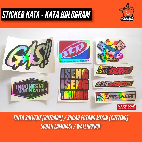 Jual stiker modifikasi / stiker gas / stiker oto trend / stiker ...