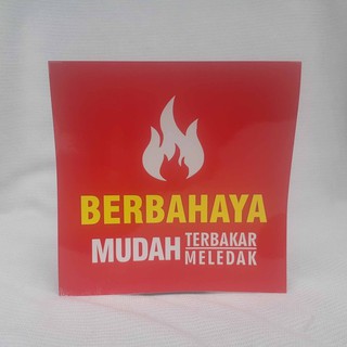 Jual Stiker Bahan Berbahaya Mudah Meledak, Sticker K3, Sticker ...