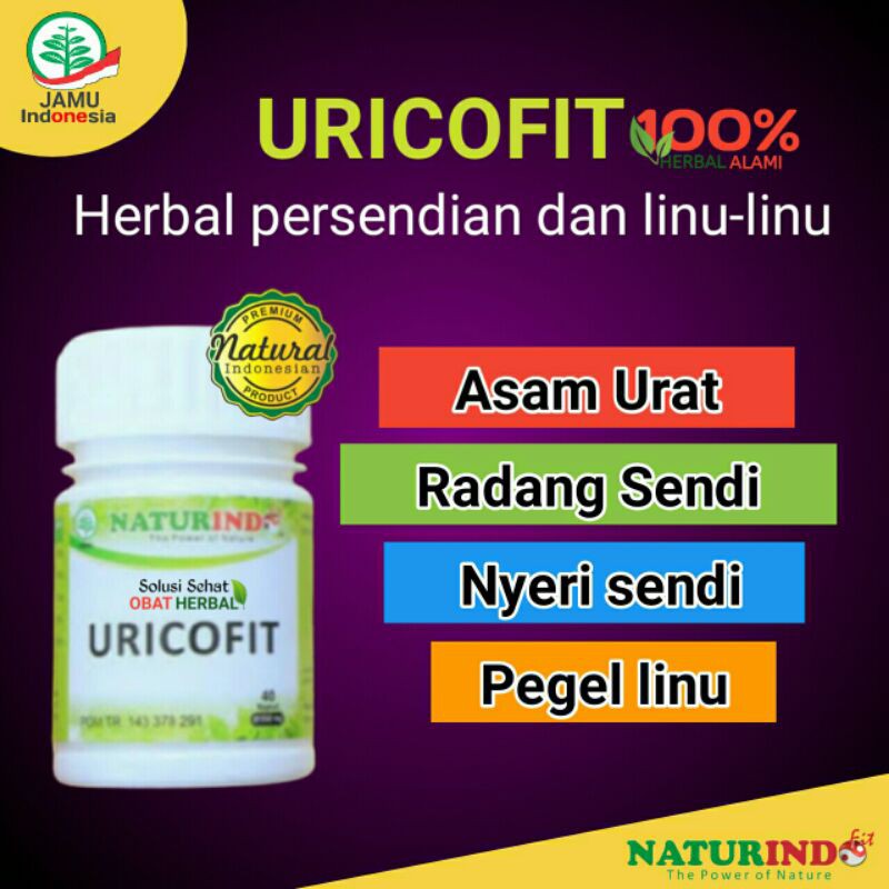Jual Obat sakit persendian dan linu-linu uricofit naturindo | Shopee ...