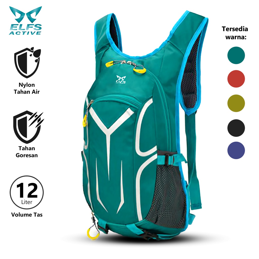 Jual ELFS ACTIVE Tas Sepeda TRS Hydropack 12 L Water Resistant Cycling Backpack Trail Marathon ...