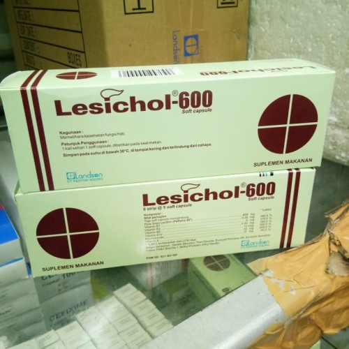 Jual LESICHOL 600 MG / eceran - vitamin penunjang fungsi hati | Shopee ...