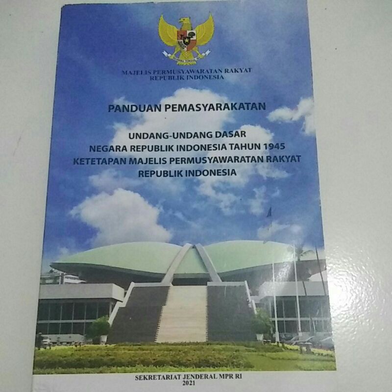 Jual PANDUAN PEMASYARAKATAN UUD NEGARA REPUBLIK INDONESIA THN 1945 KETETAPAN MPRRI | Shopee ...