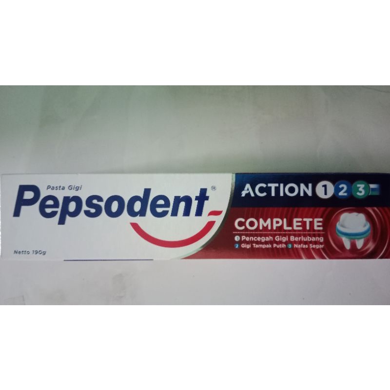 Jual pasta gigi pepsodent action 123 complete 190g | Shopee Indonesia