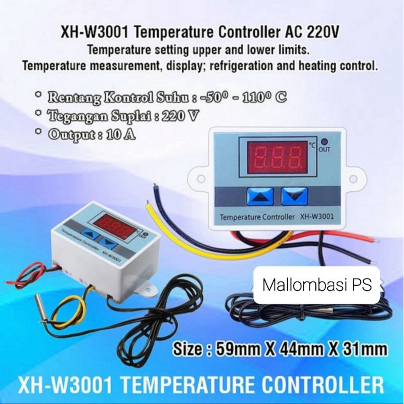 Jual THERMOSTAT THERMOMETER PENGATUR SUHU Controller Termometer DIGITAL ...