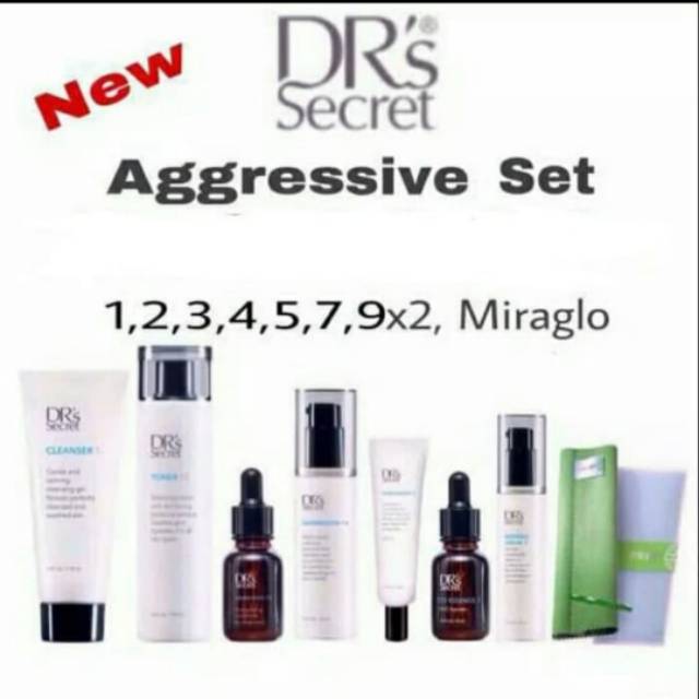 Jual Paket Skincare DR's Secret Aggressive set | Shopee Indonesia