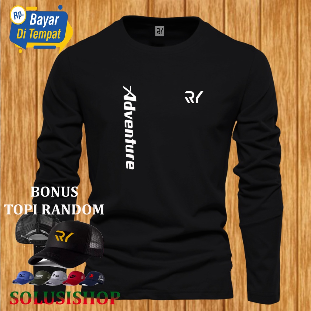 Jual Tshirt Pria Wanita / Kaos Premium Lengan Panjang RY Adventure ... Jual Tshirt Pria Wanita / Kaos Premium Lengan Panjang RY Adventure ...