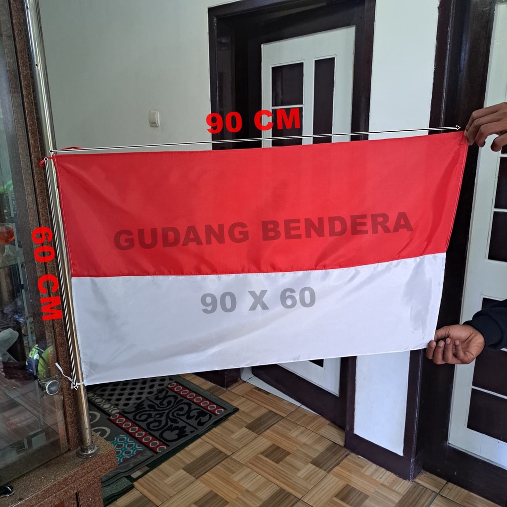 Jual BENDERA INDONESIA MERAH PUTIH 90 CM X 60 CM MURAH | Shopee Indonesia