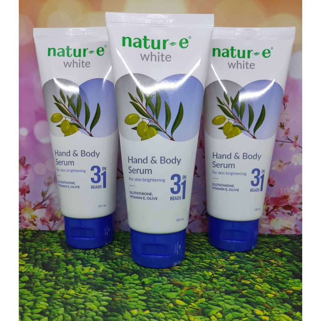 Jual NATUR E BODY SERUM SERIES / NATUR-E WHITE HAND BODY SERUM 180ml ...