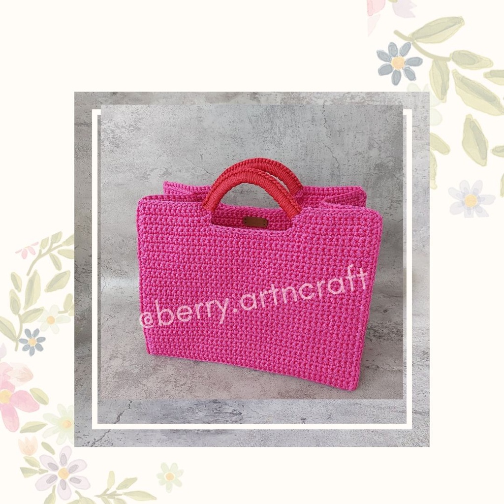 Jual Iorie Book Tote Crochet Bag/Korean Bag/Tas Crochet/Tas Rajut/Tas ...