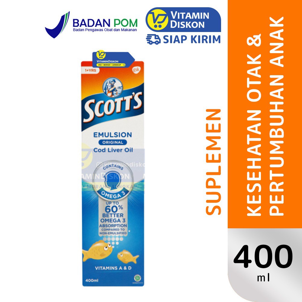Scotts Emulsion Original Reguler Suplemen Kesehatan Otak Dan ...