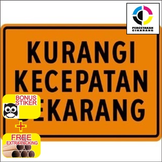 Jual Promo Rambu Hati-Hati Kurangi Kecepatan Ada Pekerjaan Proyek ...