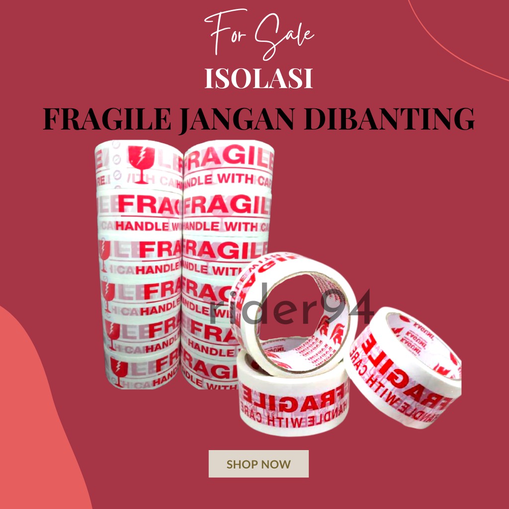 Jual ISOLASI FRAGILE JANGAN DIBANTING MURAH DAN KUAT | Shopee Indonesia