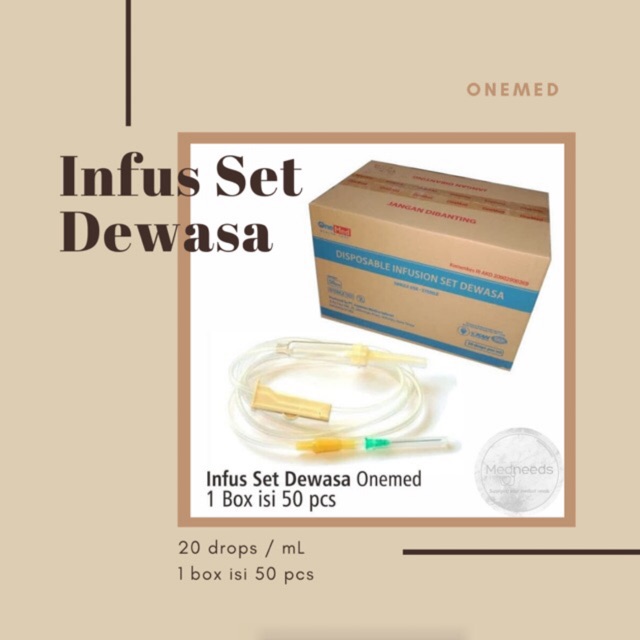 Jual Infus Set Dewasa Onemed 1 Box | Shopee Indonesia